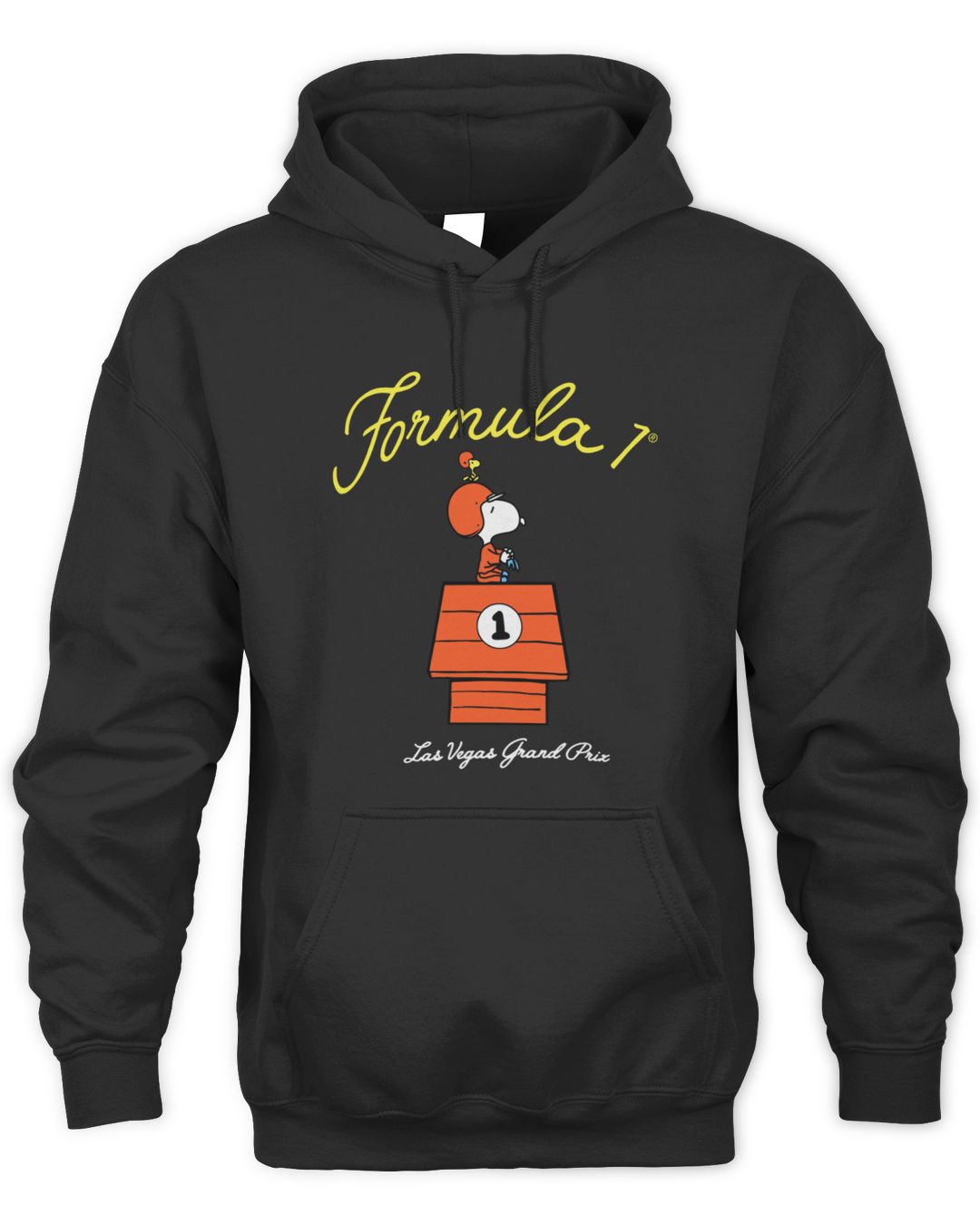 F1 x Peanuts Merch Snoopy 2024 Las Vegas Grand Prix Dog House Hoodie