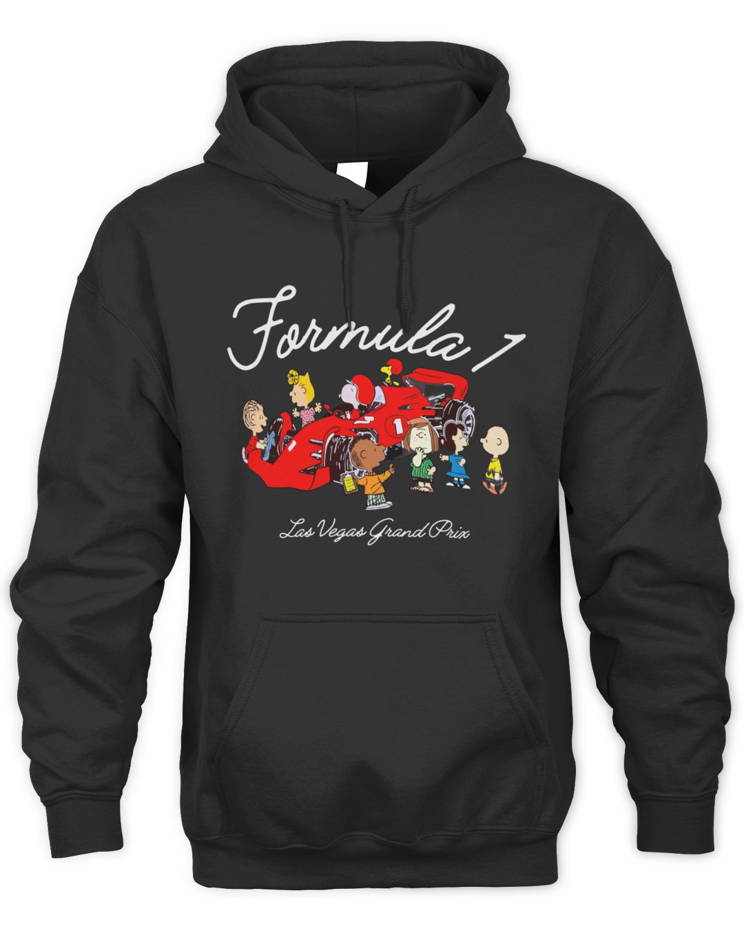 F1 Merch Formula 1 x Peanuts 2024 Las Vegas Grand Prix Pit Crew Hoodie ...