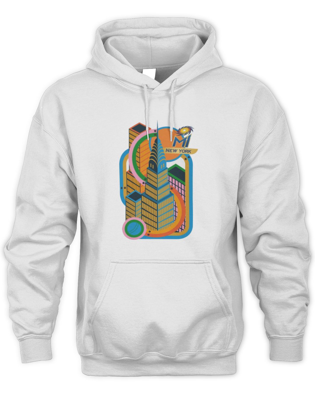 Major League Cricket Merch MI NY Empire State Building Hoodie