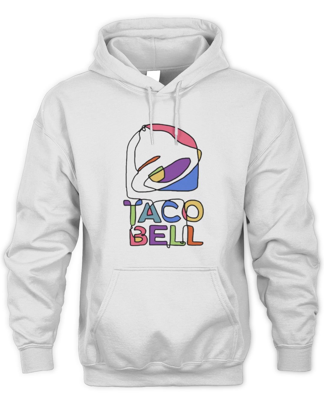 Taco Bell Merch Taco Bell Trippy Logo Hoodie